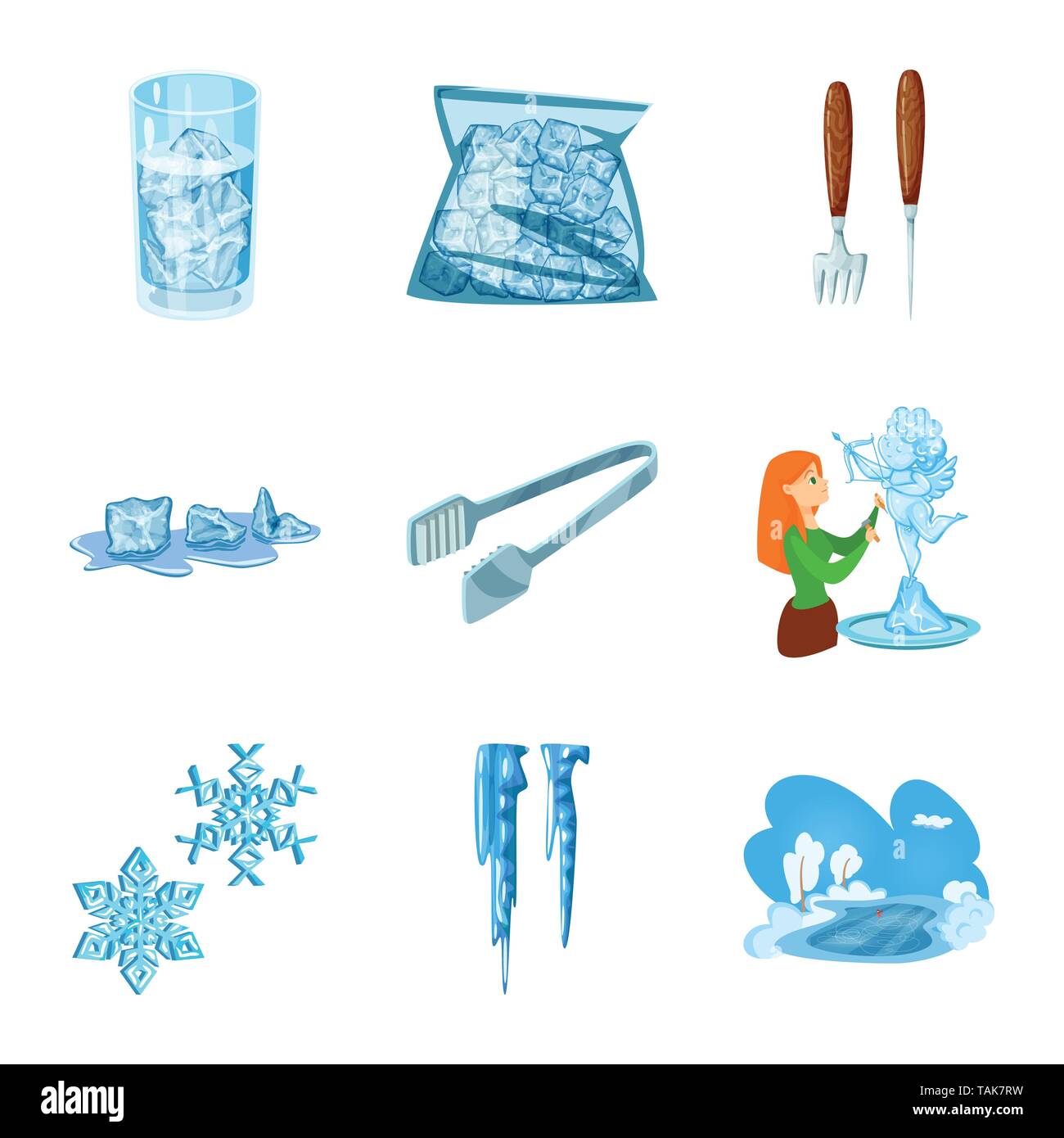Icicle sculpture Cut Out Stock Images & Pictures - Alamy