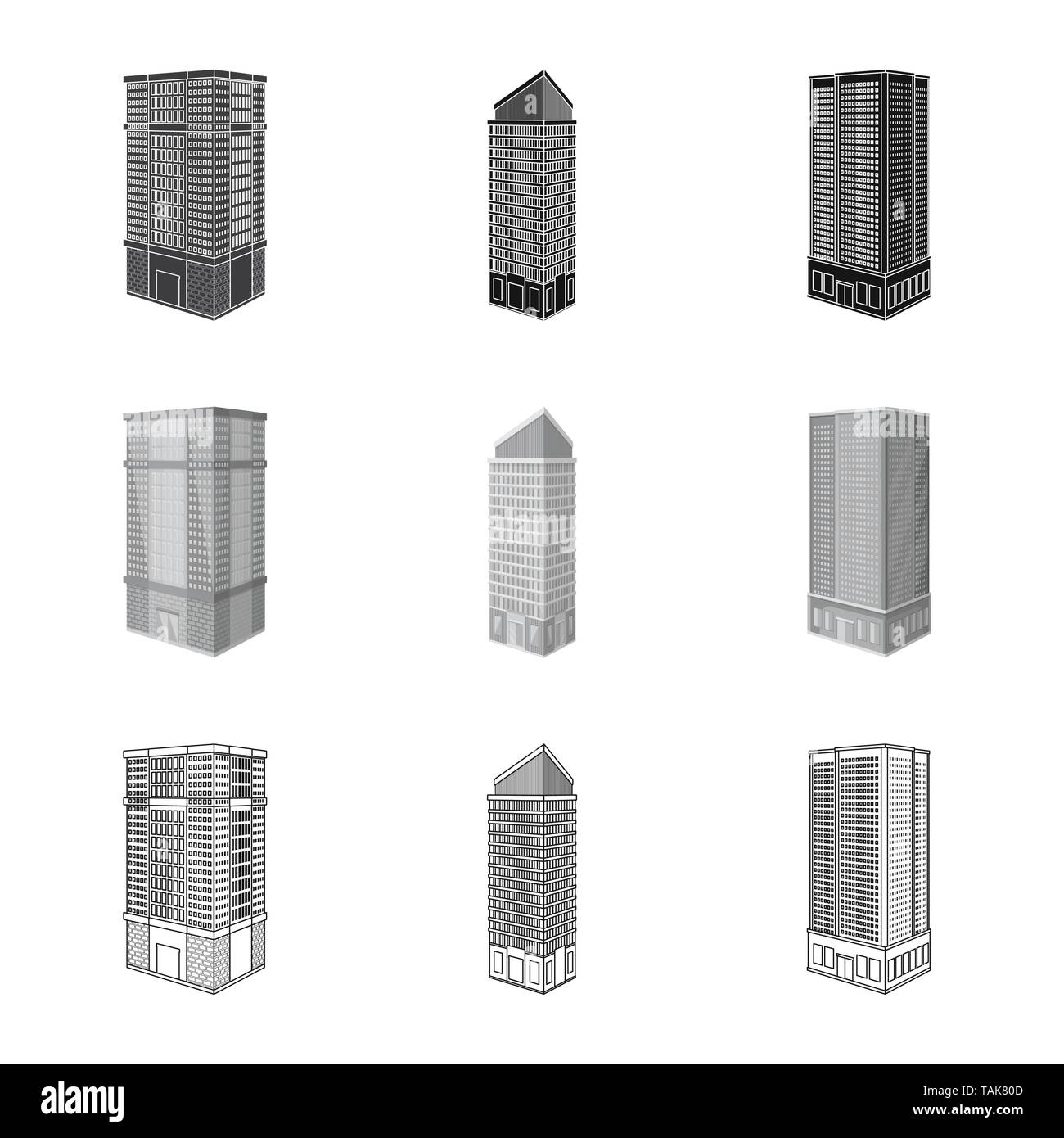 Vector design of construction and building symbol. Set of construction ...