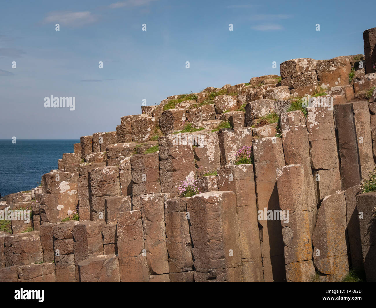 Famous rocks of Giants Causeway in North Ireland - travel photography ...