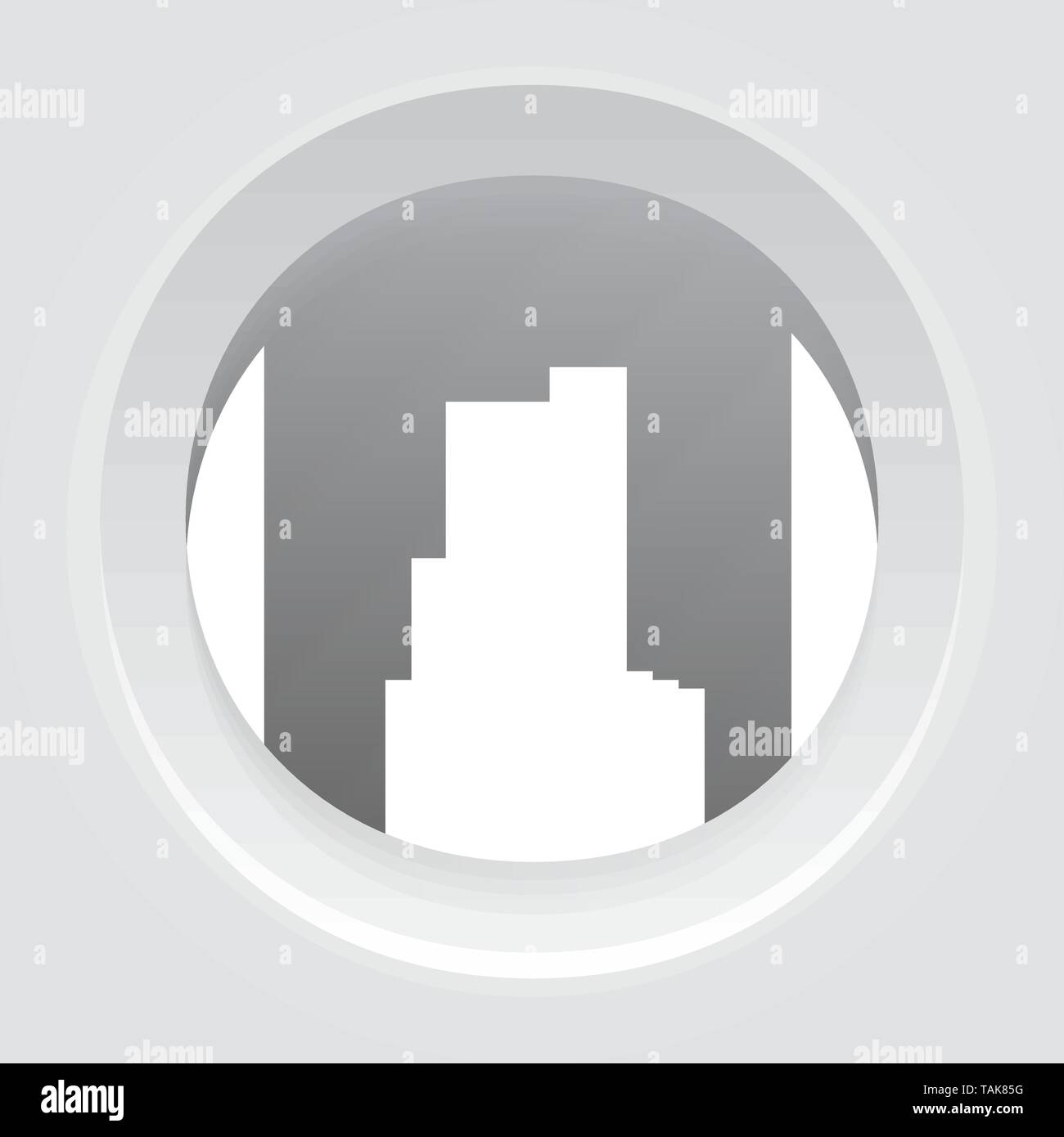 Simple Virtual Desktop Vector Button Icon with open laptop Stock Vector ...