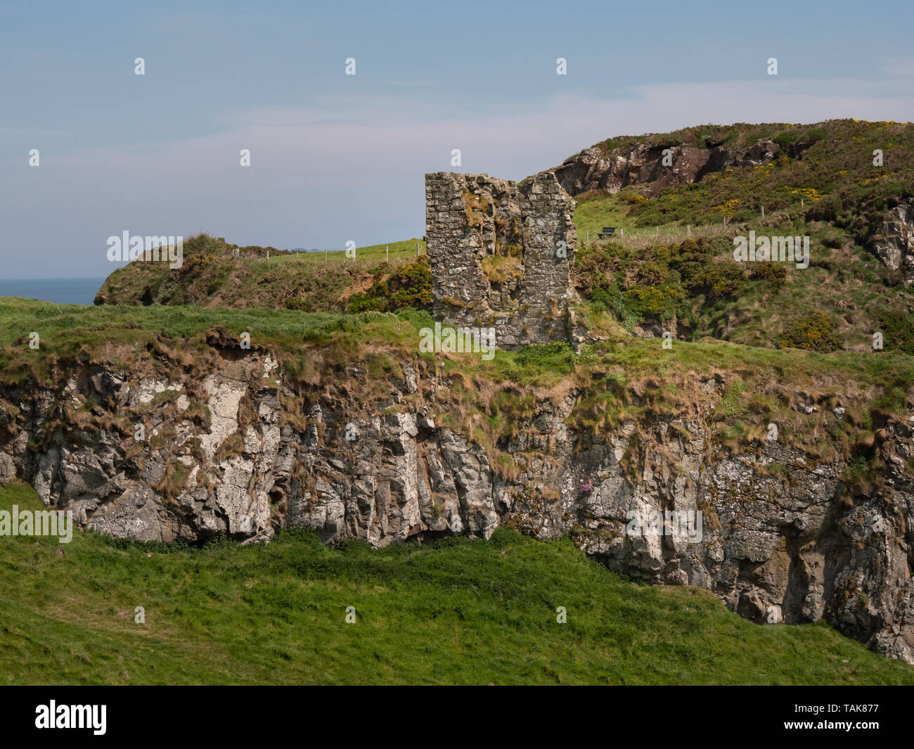 The ruins of Dunseverick castle in Northern Ireland - travel ...