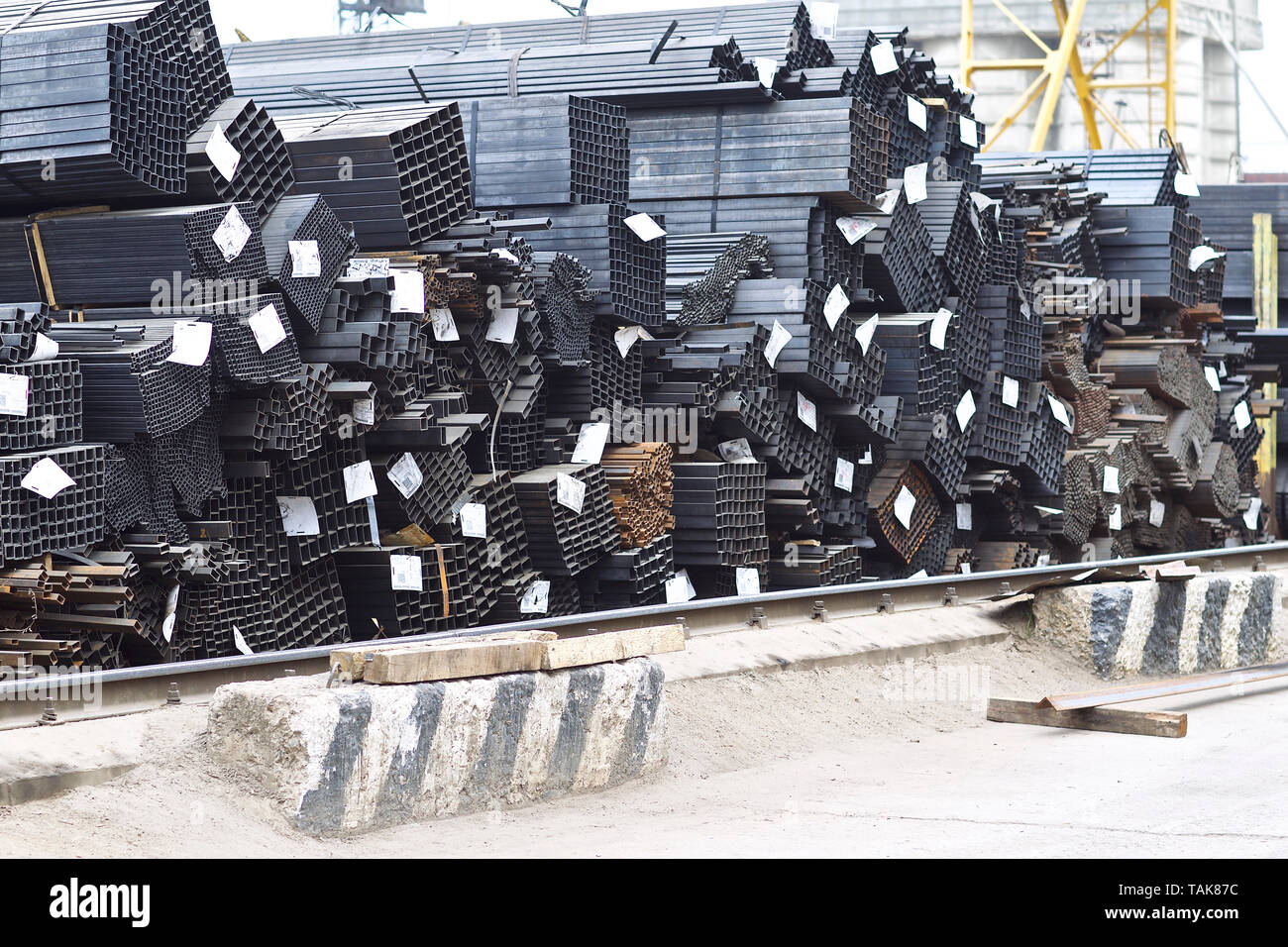 Metal profiles of different kinds are located in the metal products ...