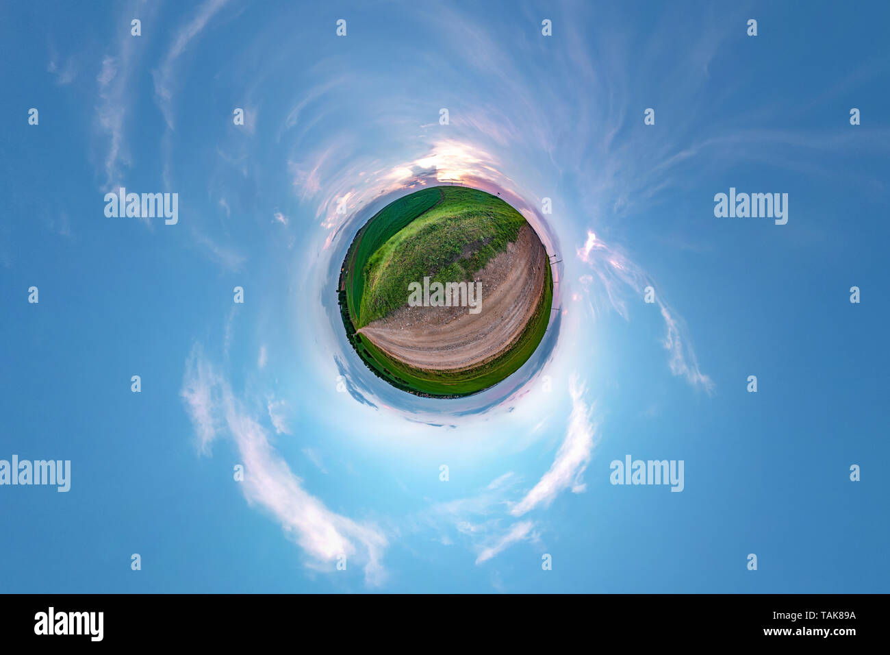 Little planet transformation of spherical panorama 360 degrees ...