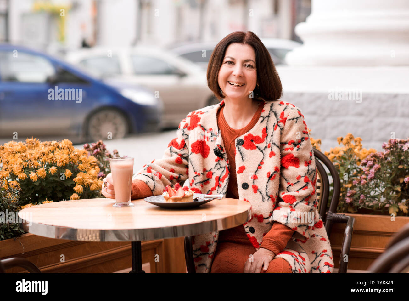 Woman brunette 50 year old hi-res stock photography and images - Alamy