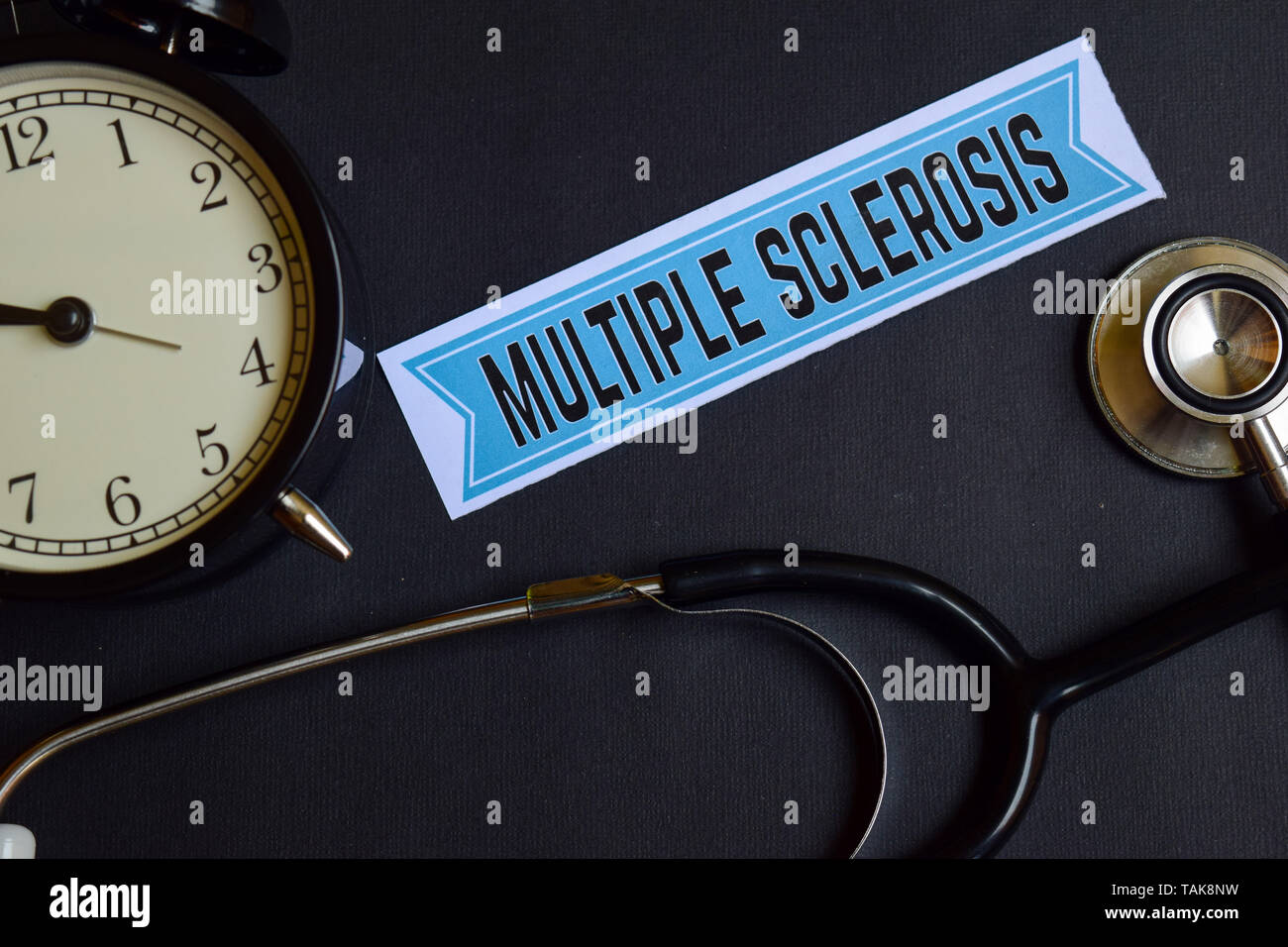 Multiple Sclerosis on the print paper with Healthcare Concept ...