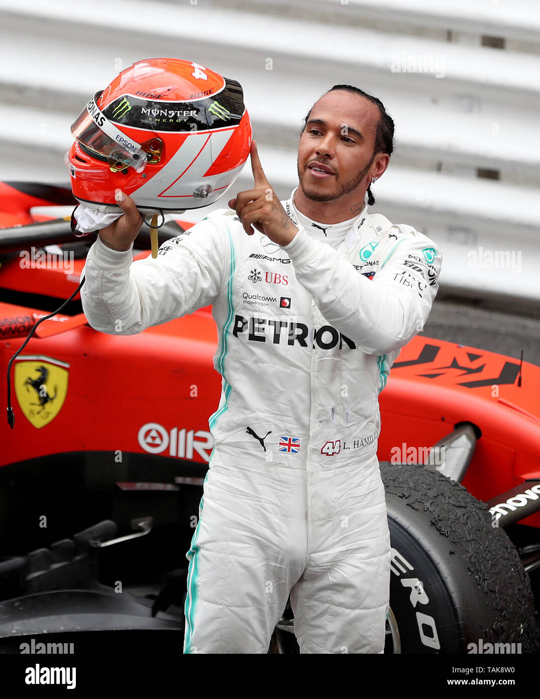 Mercedes' Lewis Hamilton celebrates victory and dedicates his win to ...