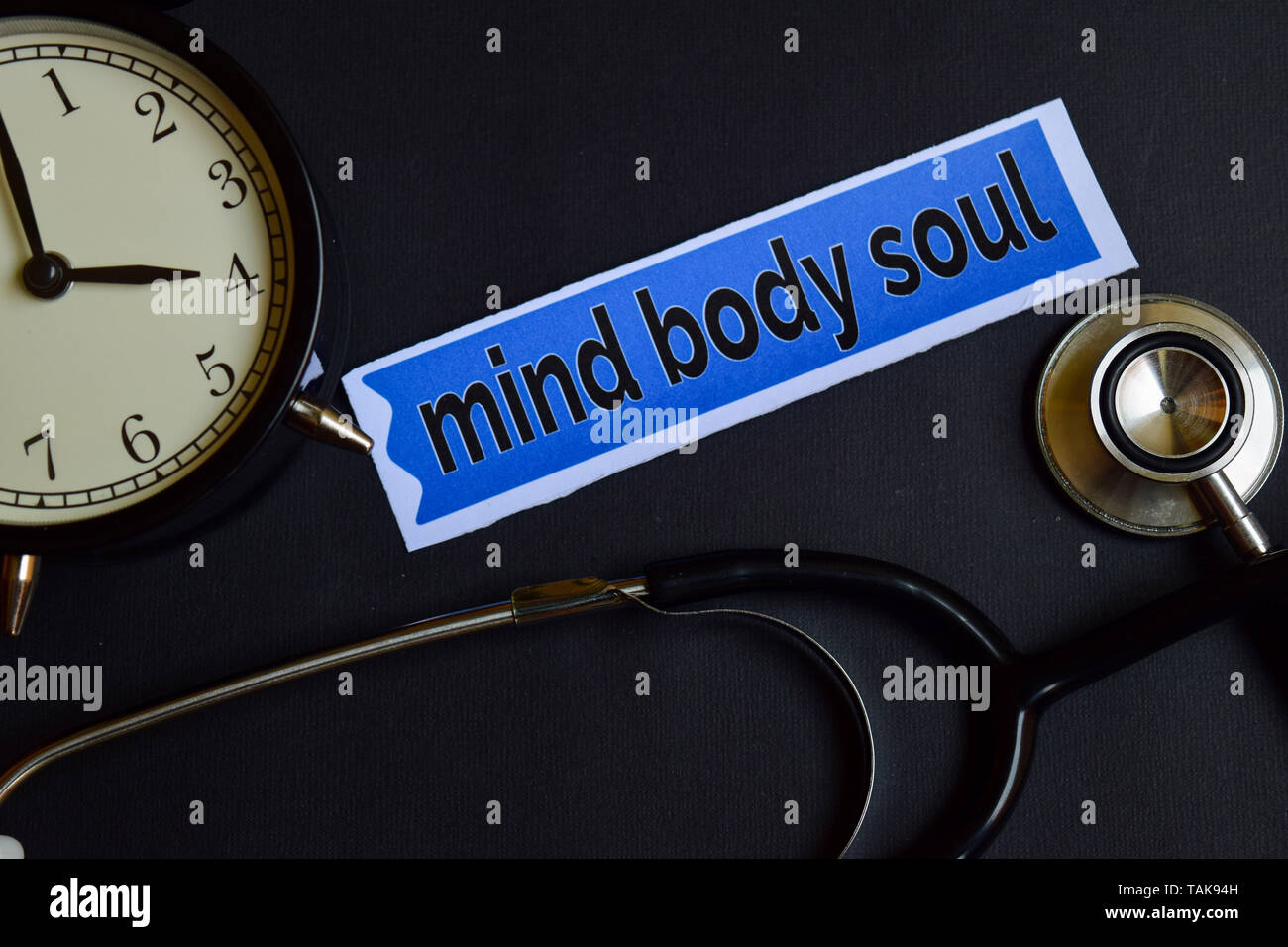 Mind Body Soul on the print paper with Healthcare Concept Inspiration ...
