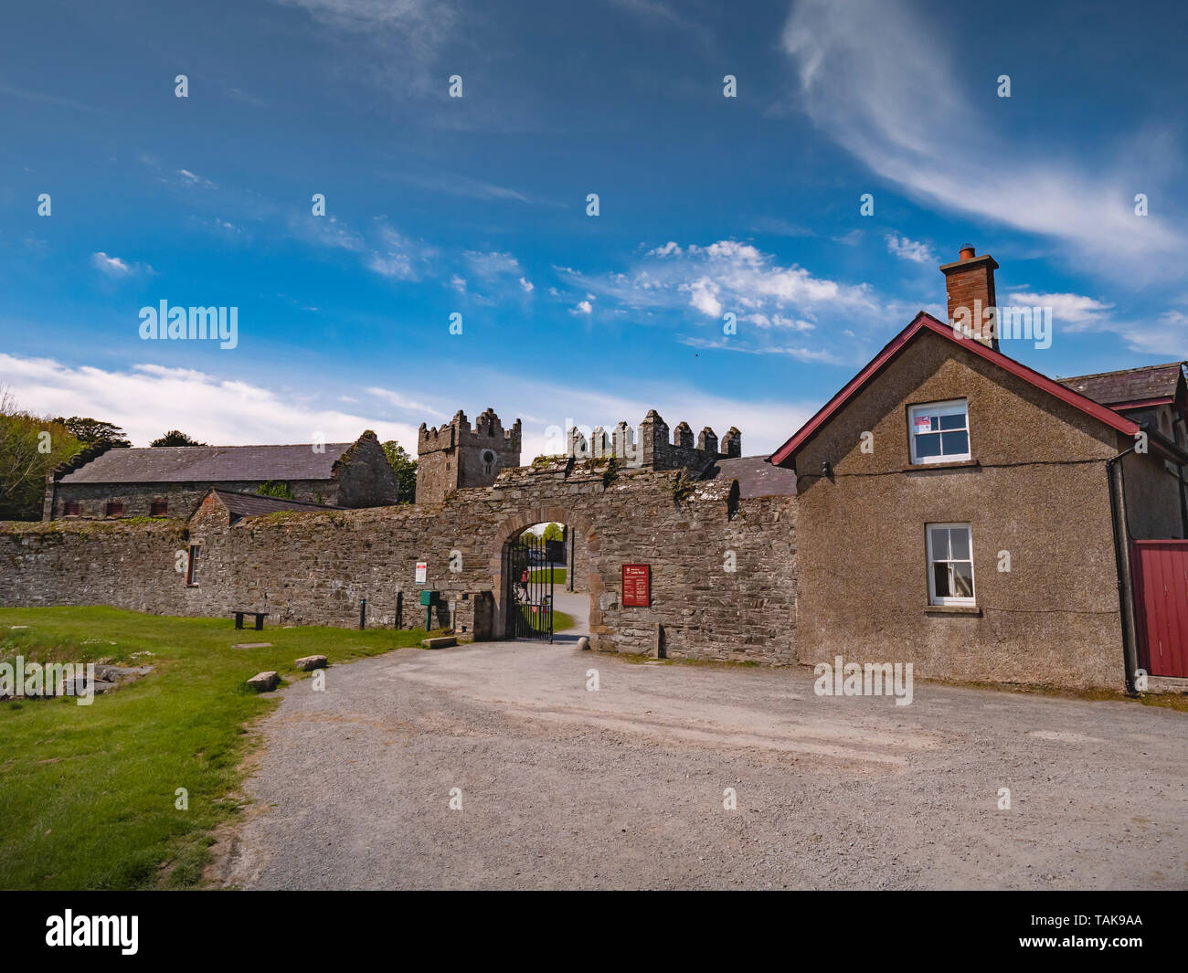 Old medieval ruins of Castle Ward in Northern Ireland - travel ...