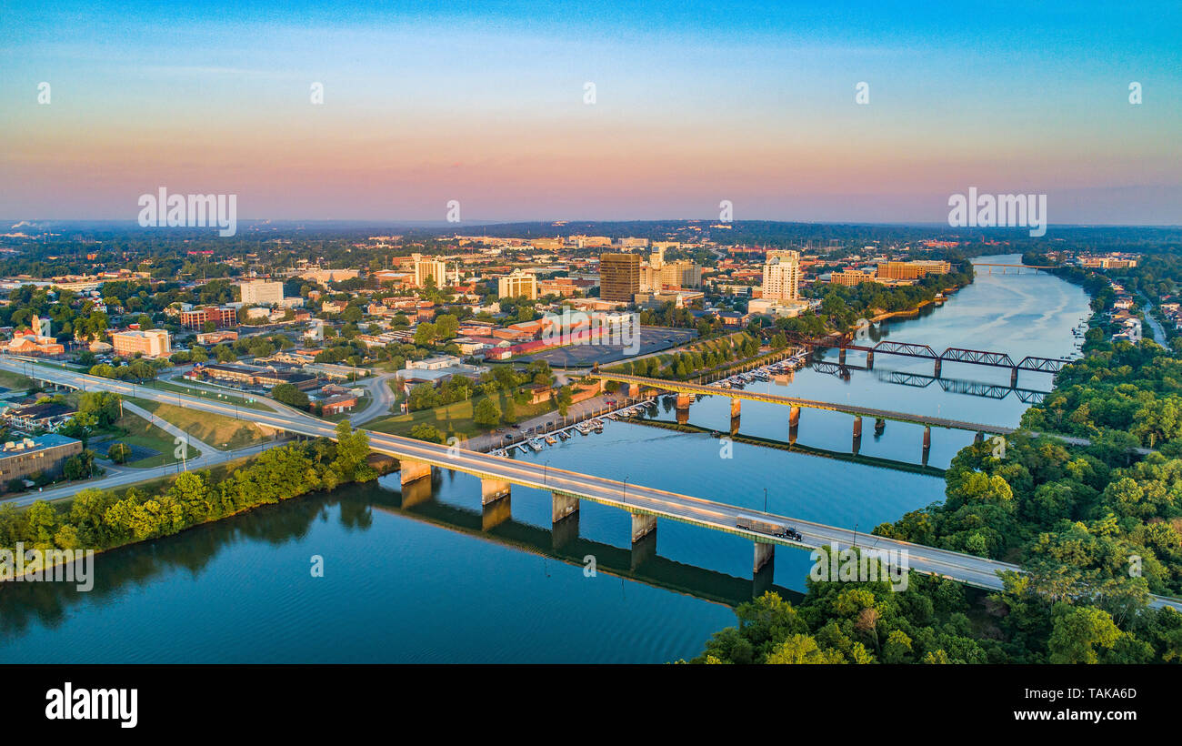 Augusta, Georgia, USA Downtown Skyline Aerial Stock Photo - Alamy
