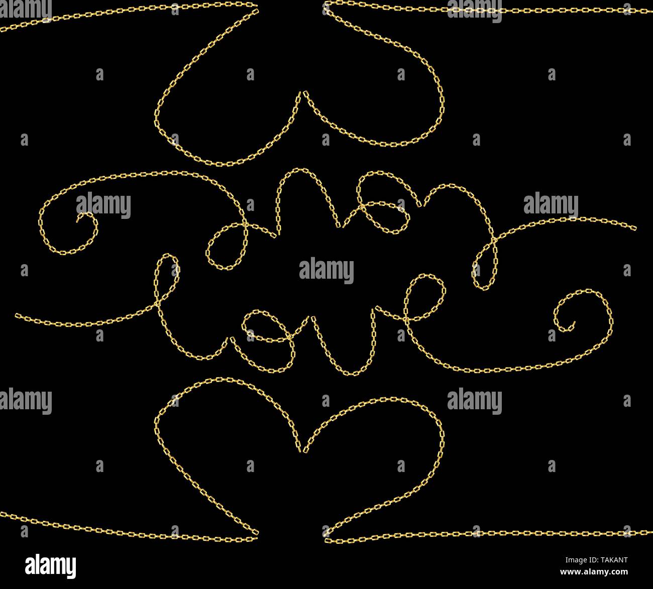 Slogan necklace Stock Vector Images - Alamy