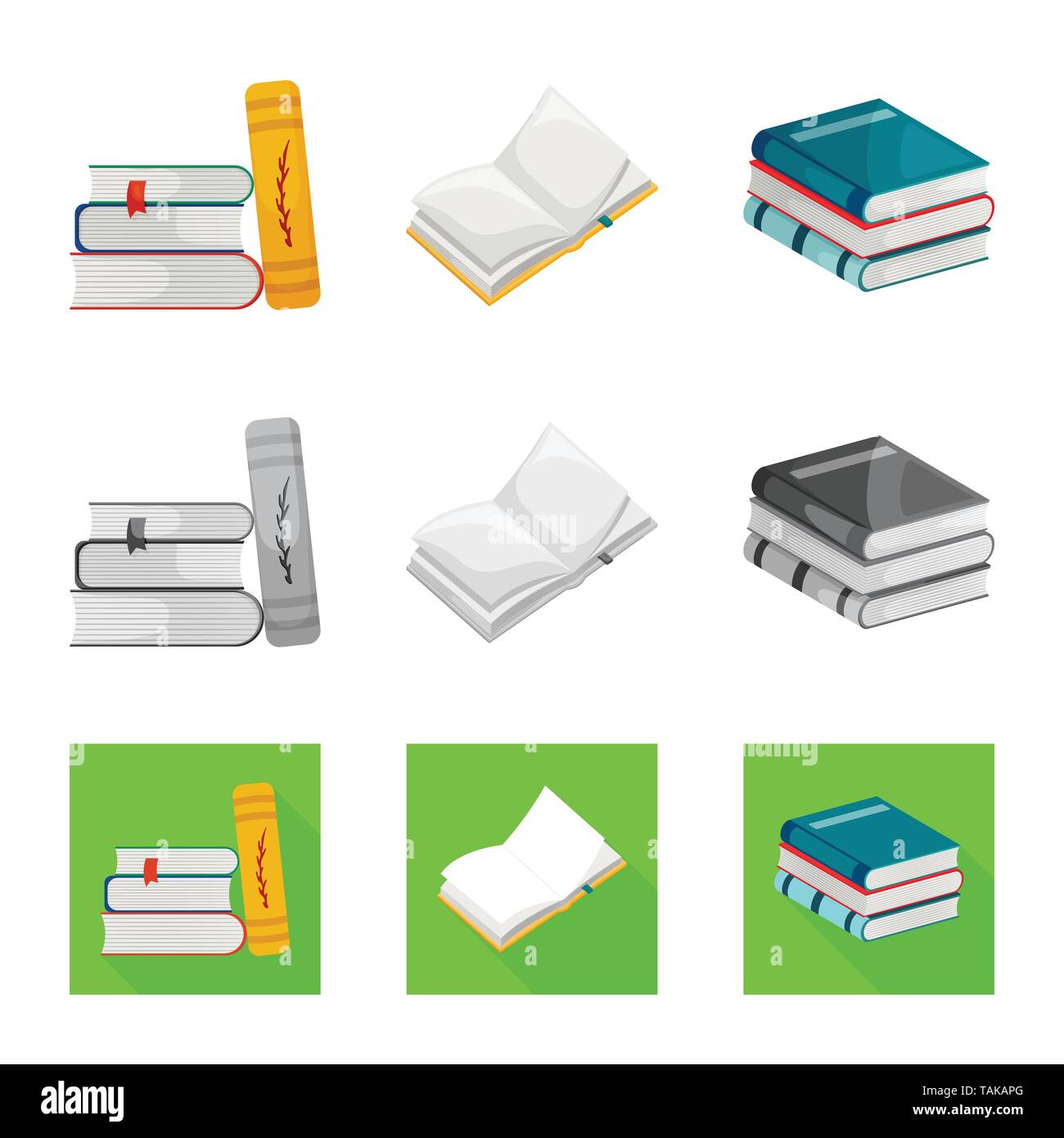 Vector design of training and cover sign. Set of training and bookstore ...
