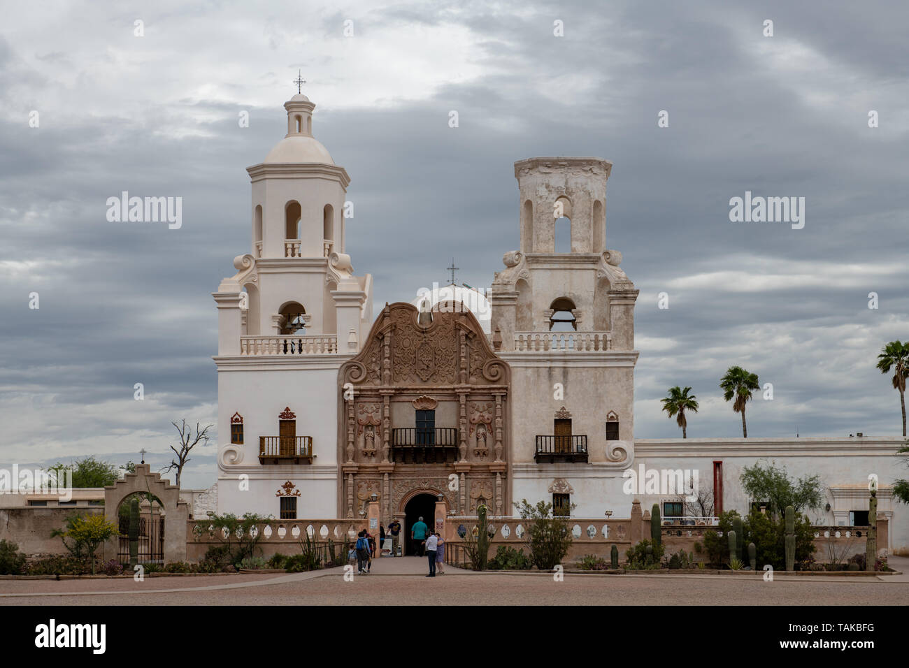 Mission San Xavier del Bac in Tucson, Arizona, USA Stock Photo - Alamy