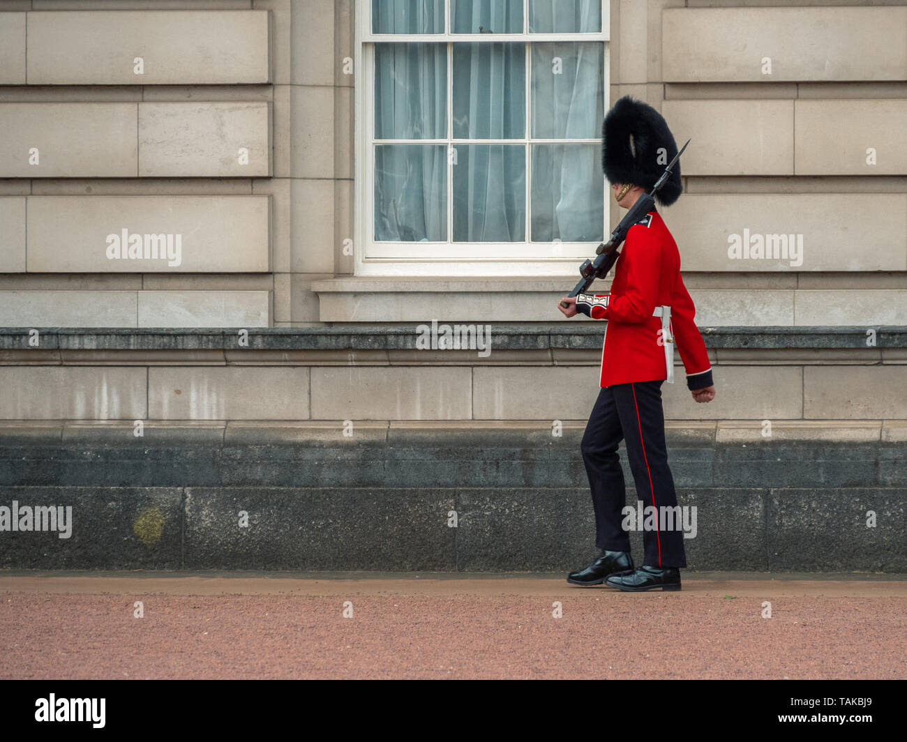 Solider of Buckingham palace, London England Stock Photo - Alamy