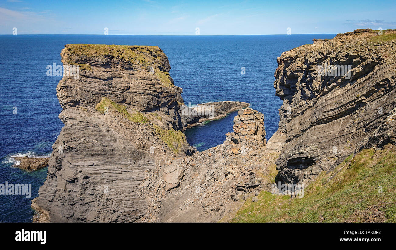 The beautiful and rough landscape at the Irish west coast Stock Photo ...