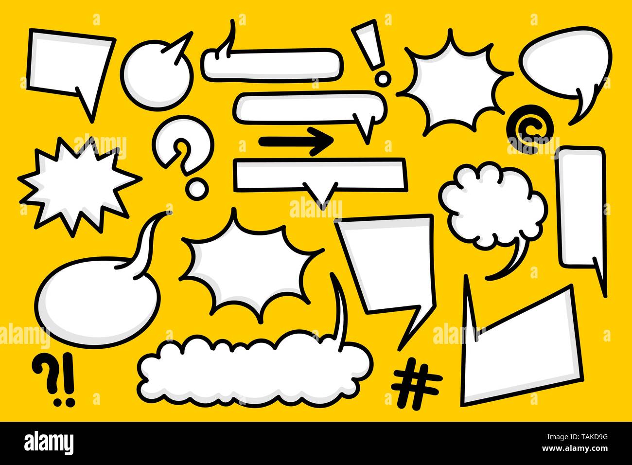 Speech bubble vector icon Stock Vector Images - Alamy