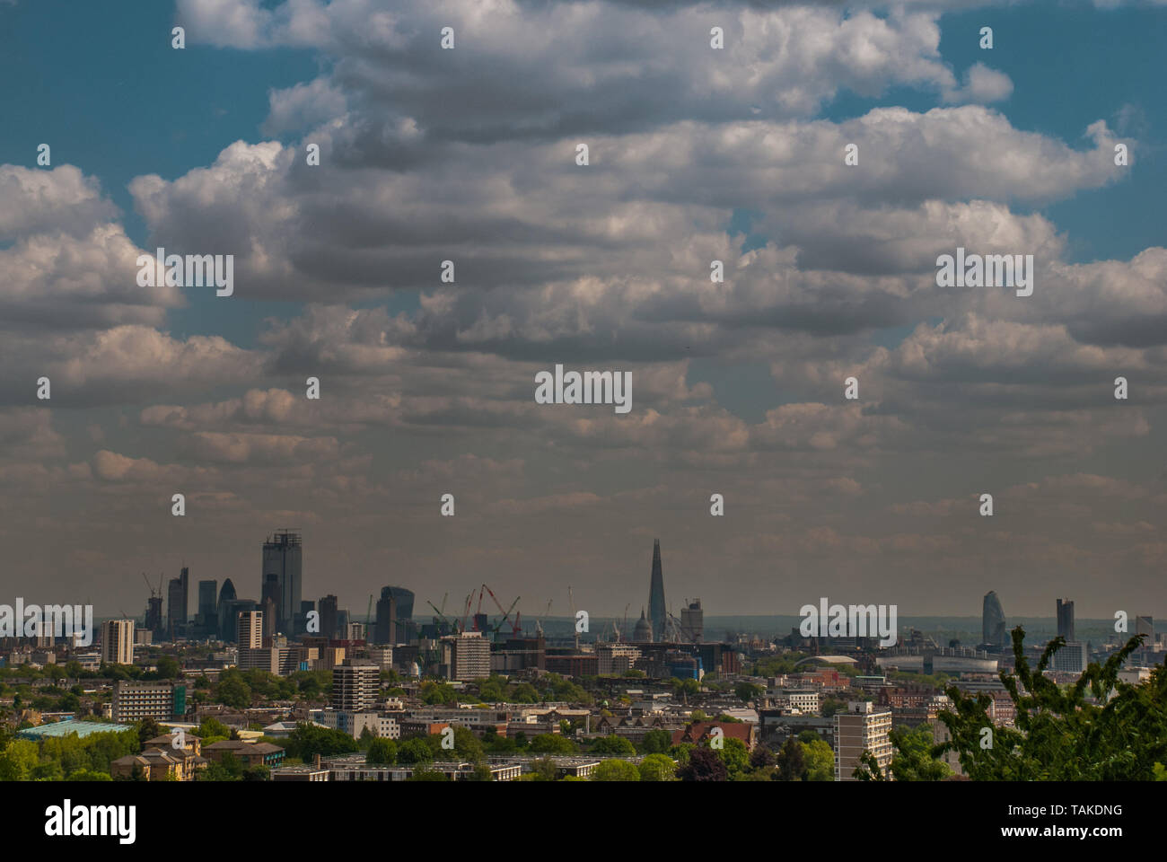 City View Urban Downtown Business District Concept. Suitable for making ...