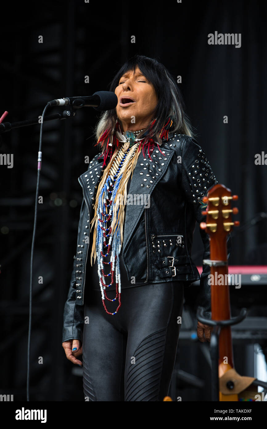 Music and political icon Buffy Sainte-Marie performs at the CBC Music ...