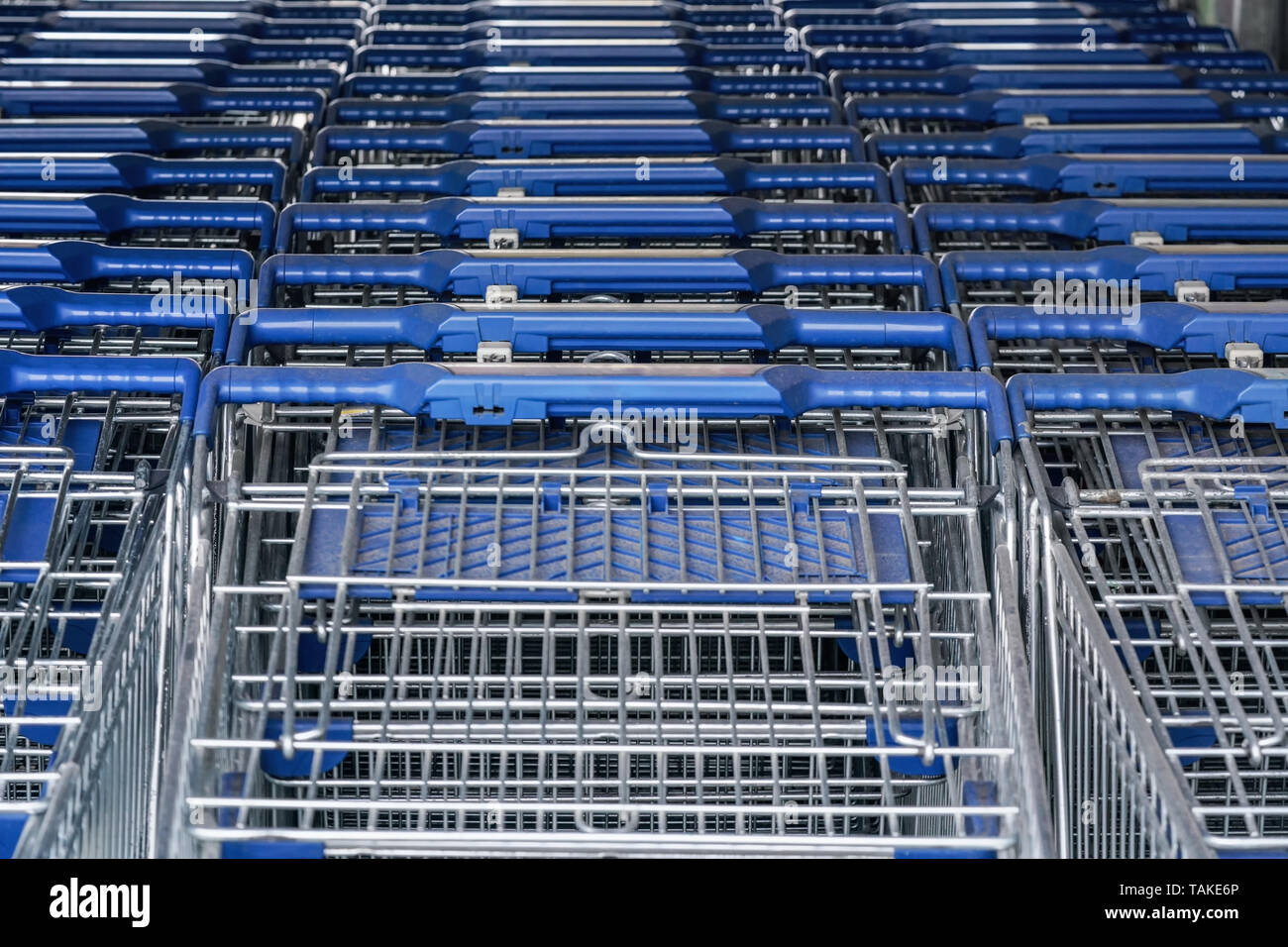 Stack of carts hi-res stock photography and images - Alamy
