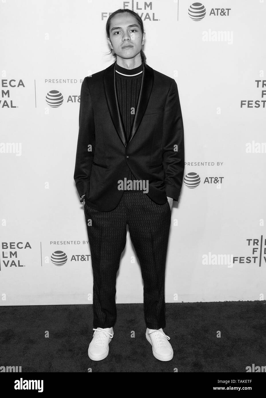 New York, NY - April 28, 2019: Actor Stephen Dinh attends the premiere ...