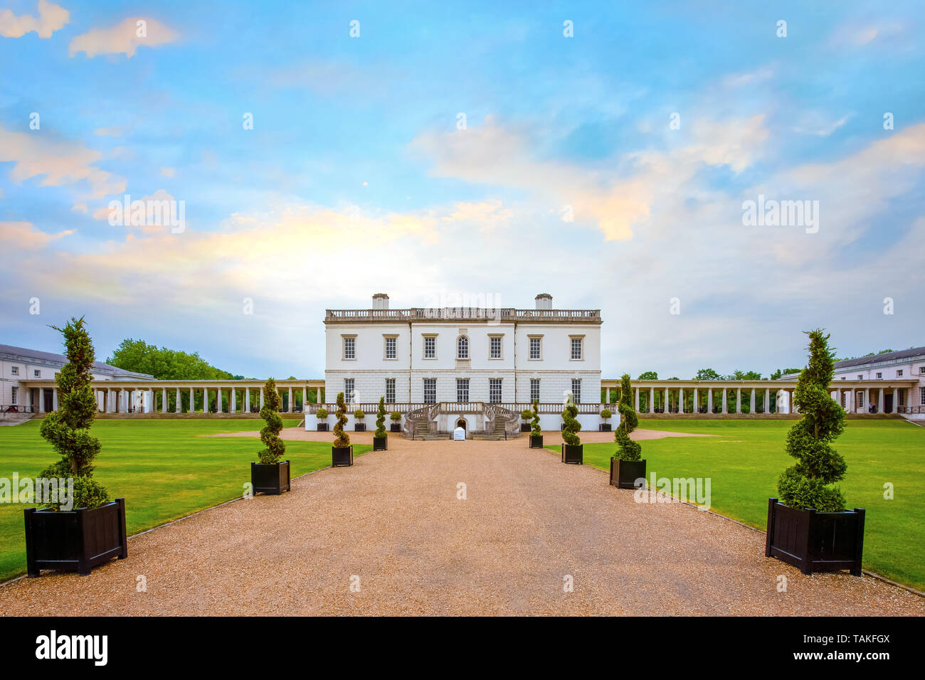 London, UK - May 21 2018: The Queen's House built between 1616 and 1635 ...