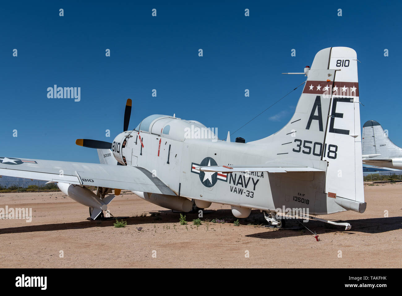 Douglas EA-1F "Skyraider" (Navy) at Pima Air & Space Museum in Tucson ...