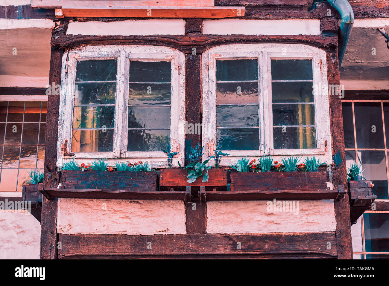 ZONS, GERMANY - SEPTEMBER 25, 2016: A Window demonstrates the medieval ...