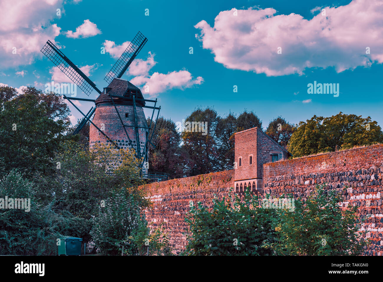 Medieval wind mill old hi-res stock photography and images - Alamy