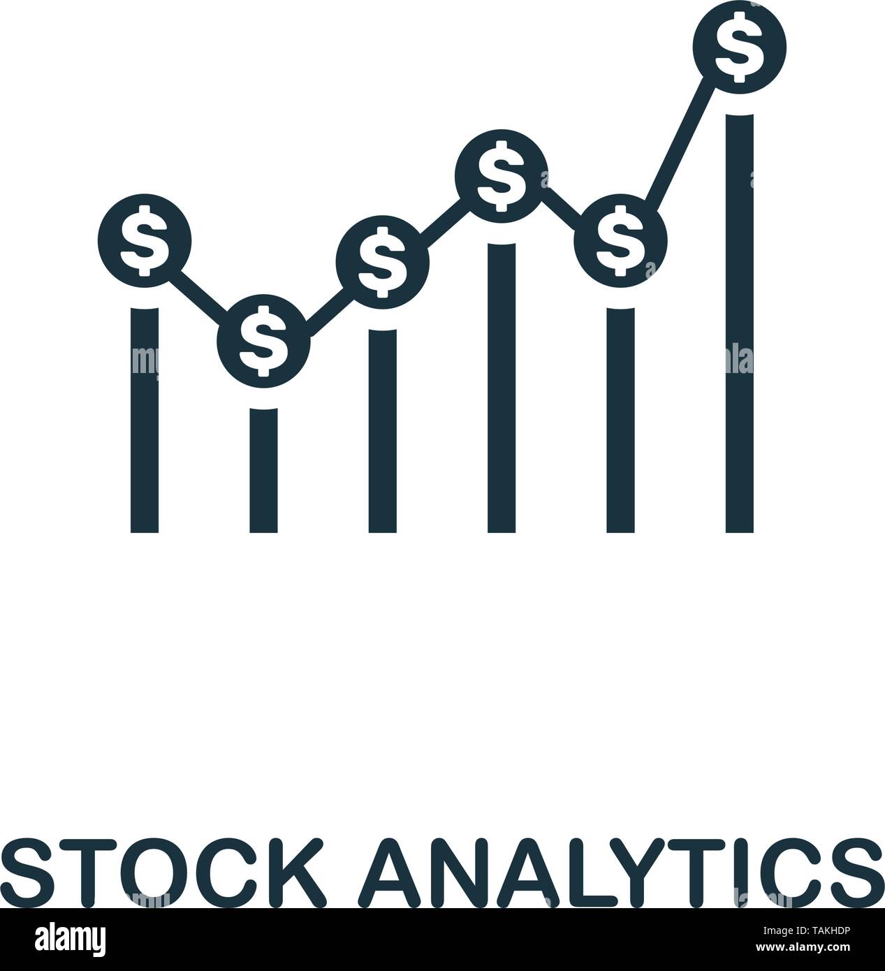 Stock Analytics icon. Creative element design from stock market icons ...