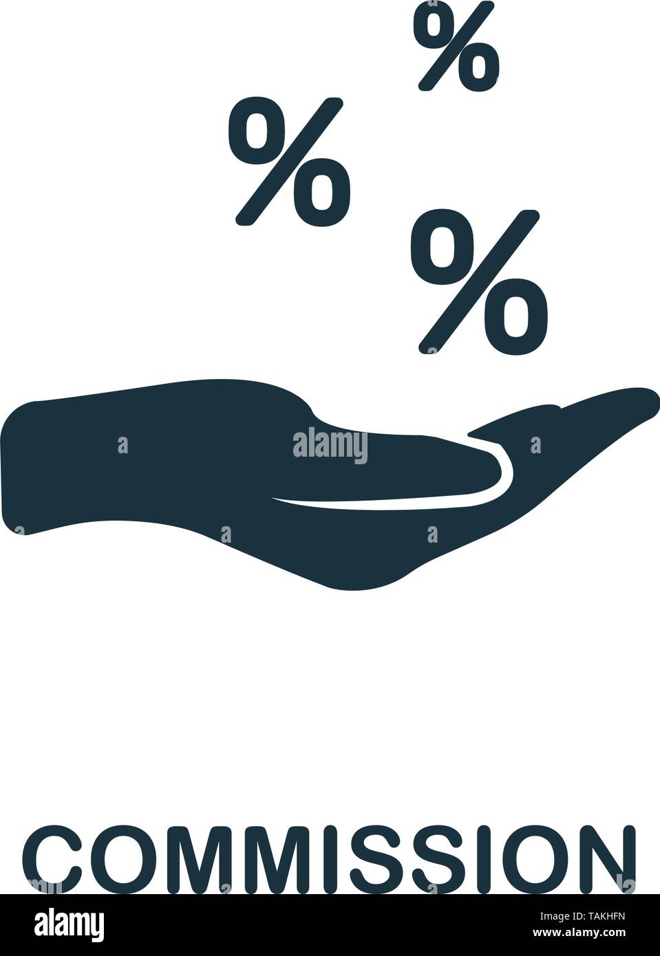 Commission icon. Creative element design from stock market icons ...