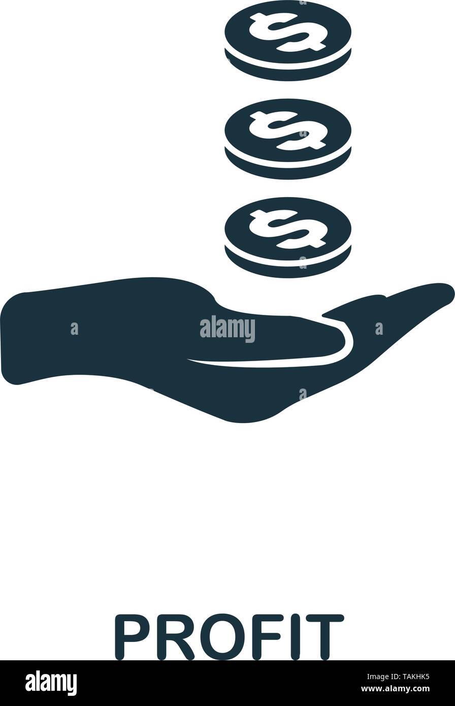 Profit icon. Creative element design from stock market icons collection ...