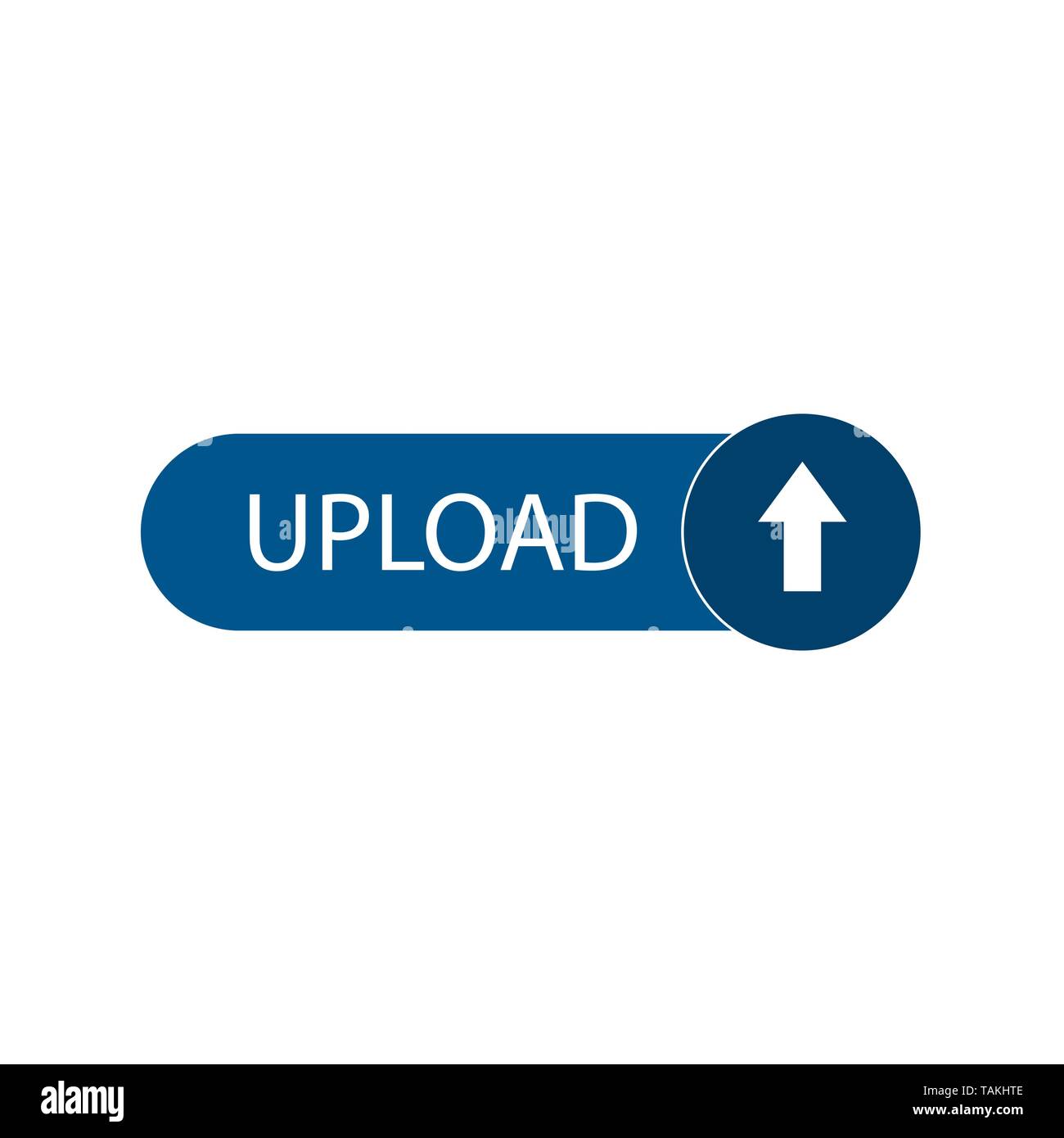 upload button template, banner Vector illustration Stock Vector Image ...