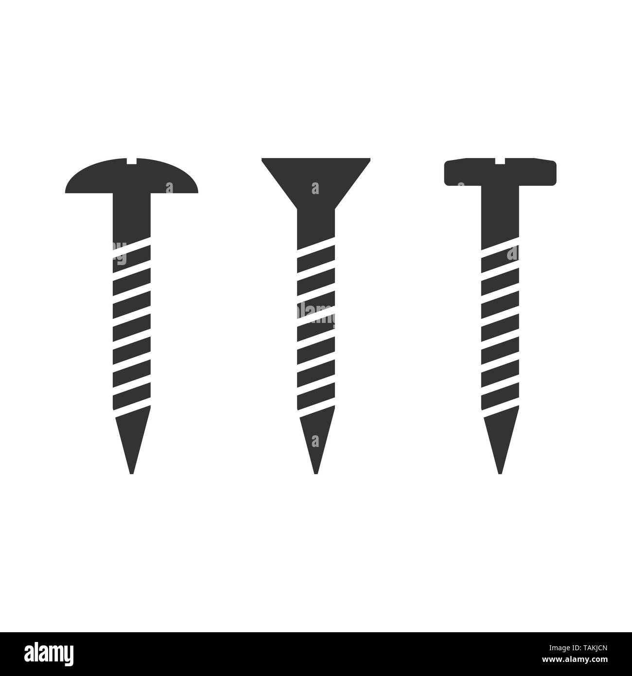 Fixing screw Black and White Stock Photos & Images - Alamy