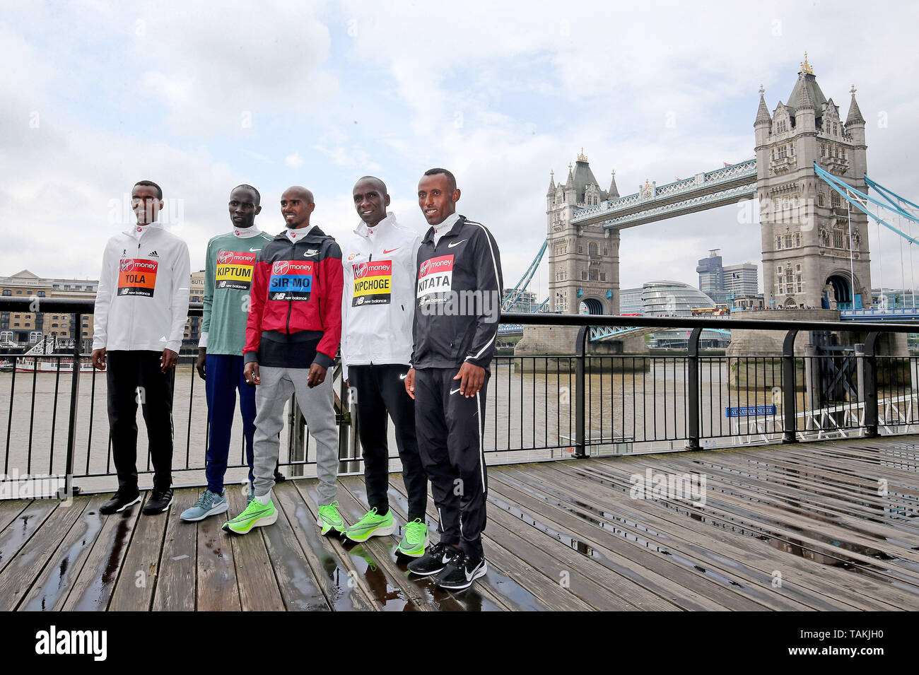 Photocall for the 2019 London Marathon at The Tower Hotel in London ...