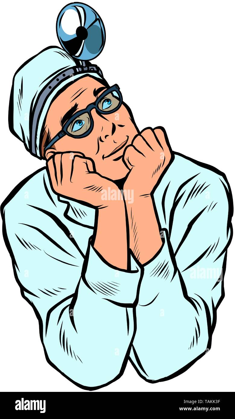 doctor otolaryngologist, medicine and health. medical professional ...