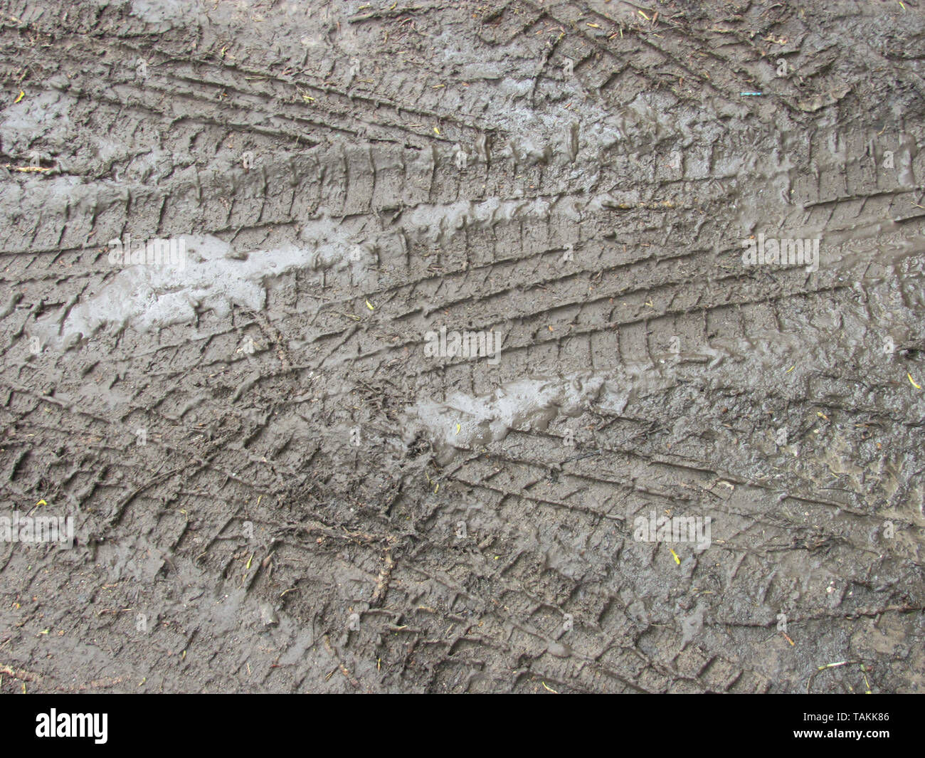 tire prints in dirt background Stock Photo - Alamy