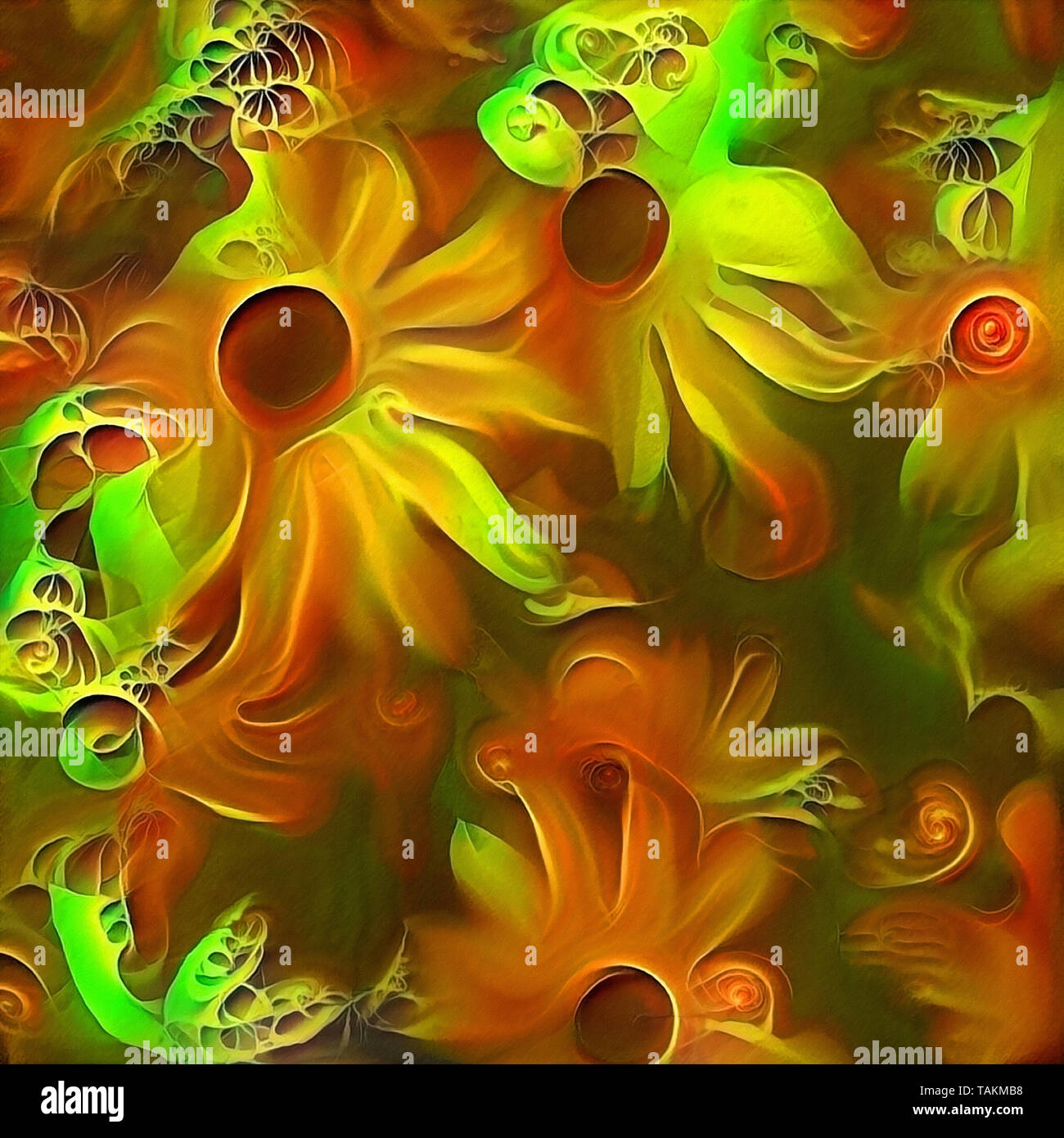 Yellow flowers abstract background Stock Photo - Alamy