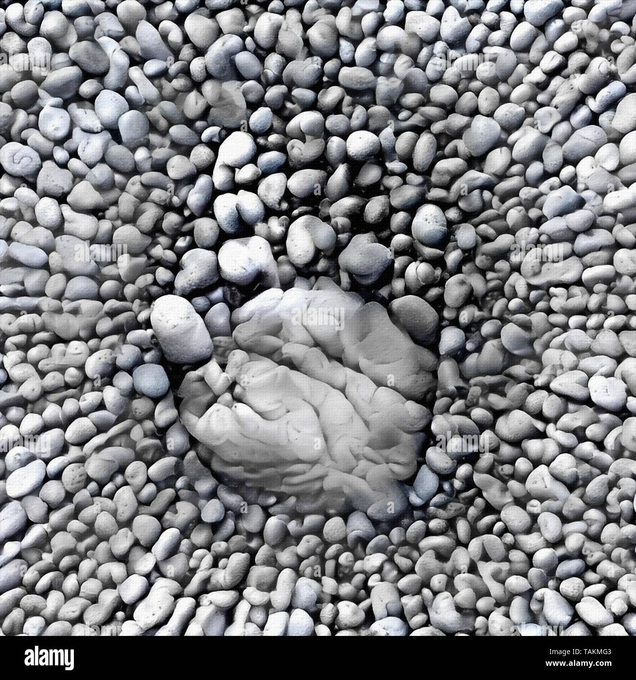 Abstract painting. Stone hand Stock Photo - Alamy