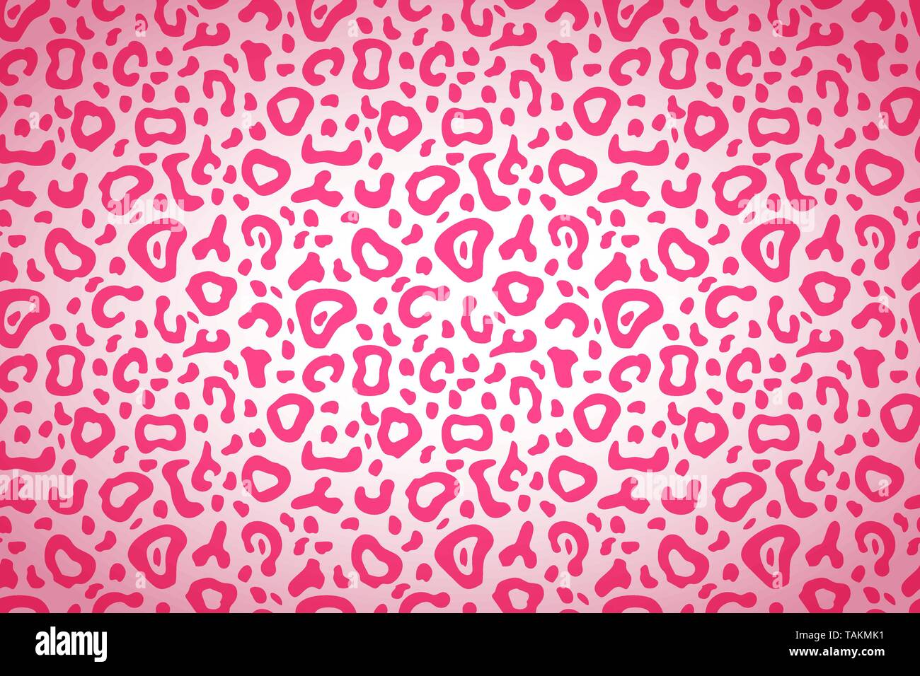 Bright pink leopard skin pattern, wide detailed background Stock Vector ...