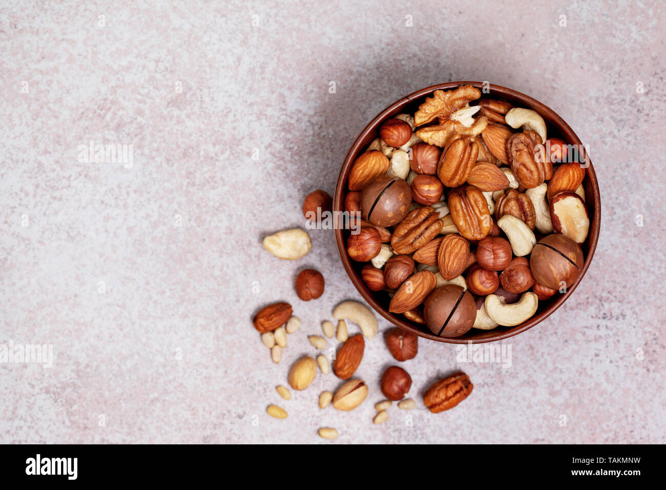 Assortment nuts food background hi-res stock photography and images - Alamy
