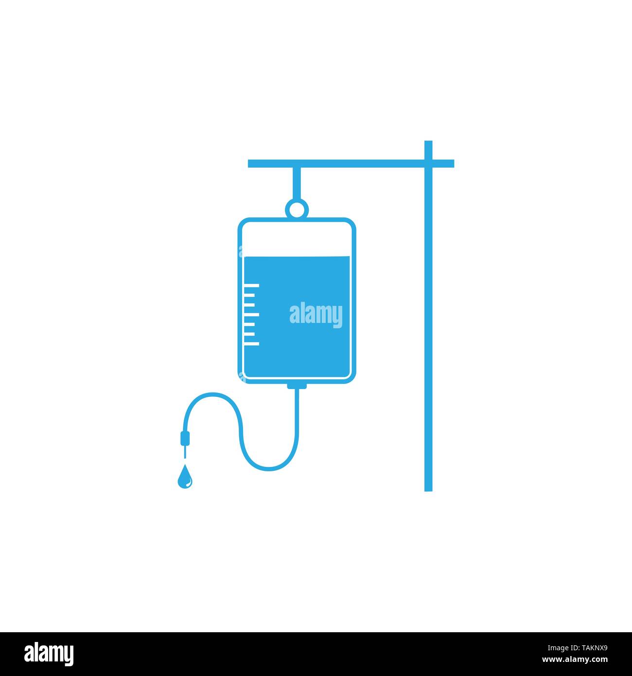 IV bag icon. Vector illustration, flat design Stock Vector Image & Art ...