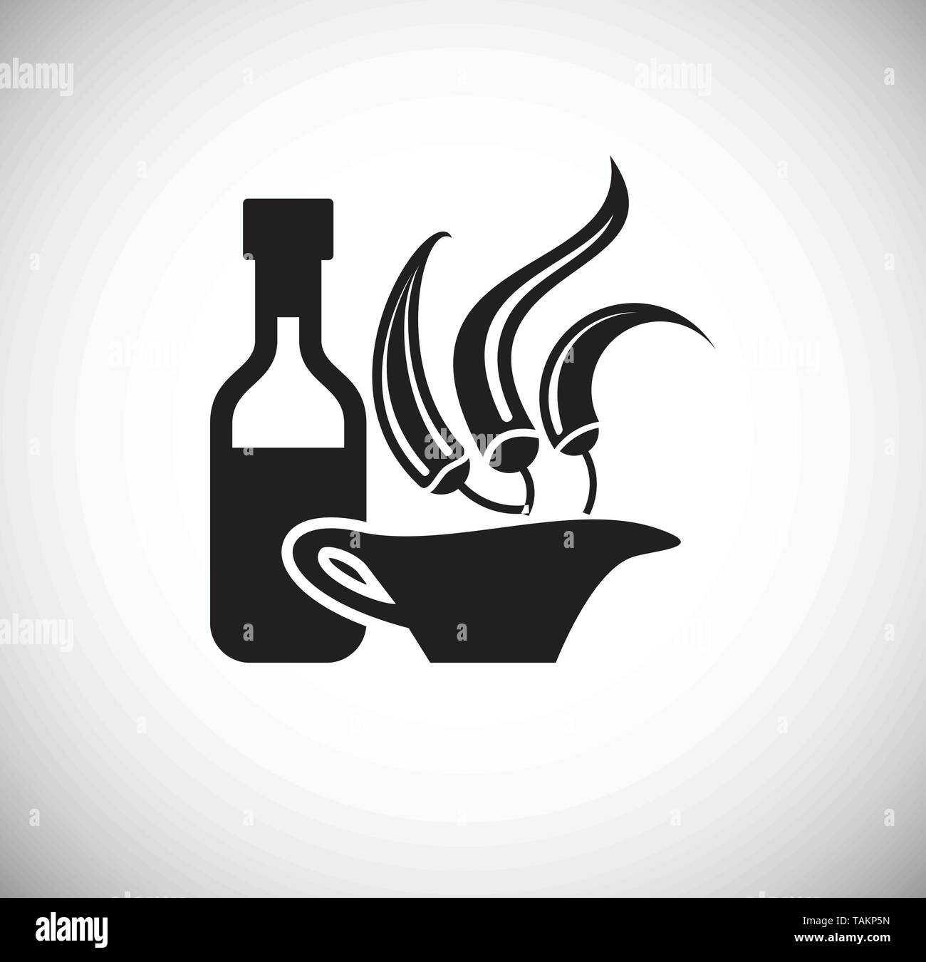 Red Hot pepper icon on background for graphic and web design. Simple ...