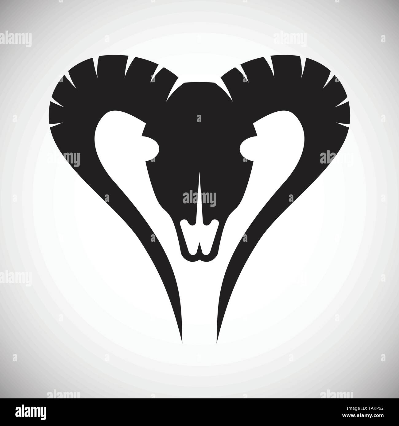 Animal skull icon on background for graphic and web design. Simple ...