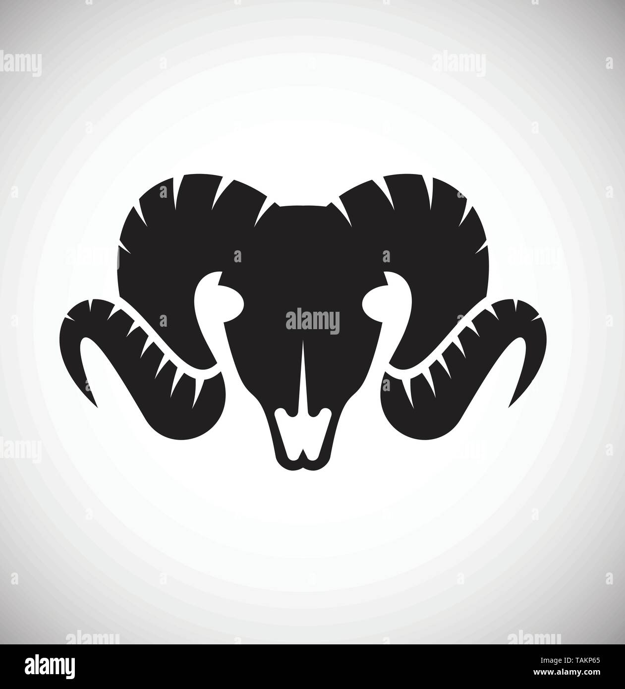 Animal skull icon on background for graphic and web design. Simple ...
