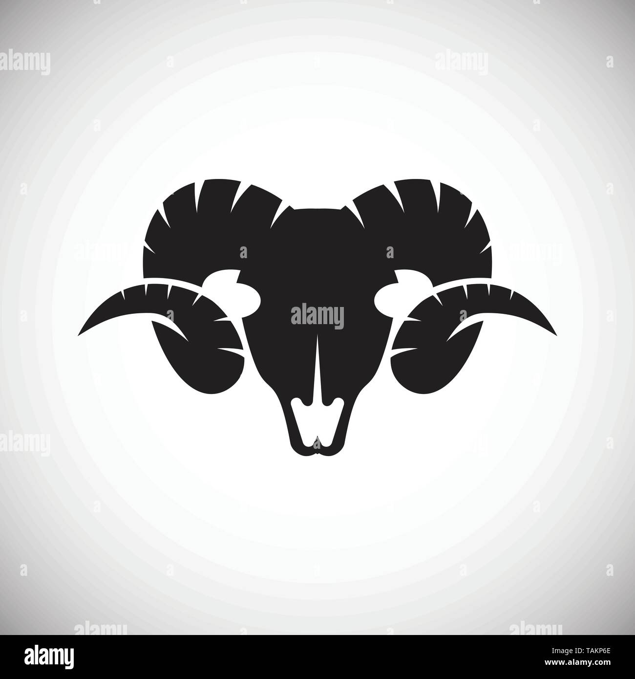 Animal skull icon on background for graphic and web design. Simple ...