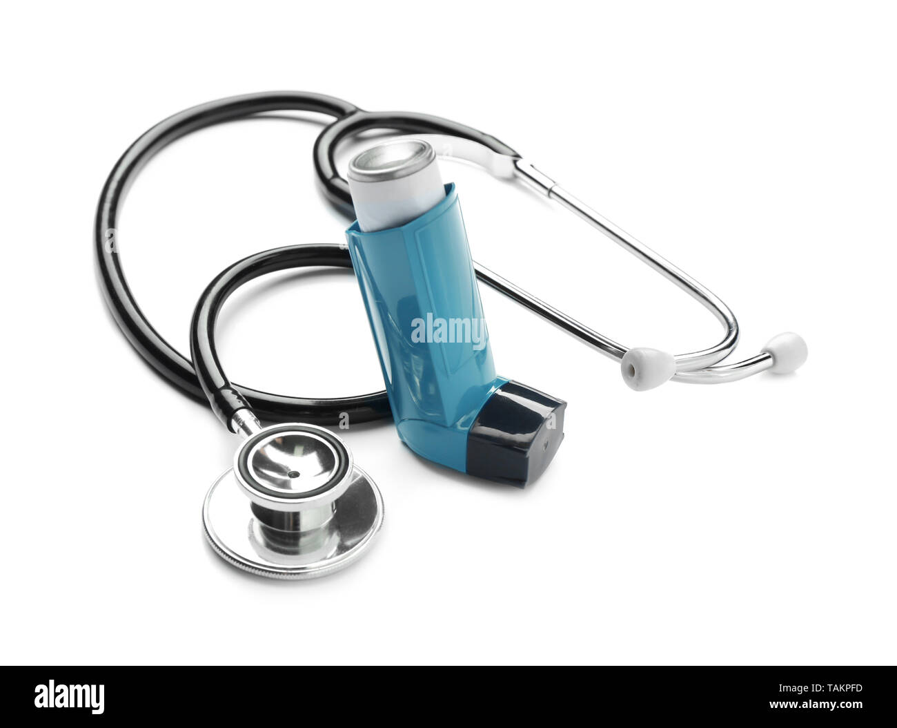 Doctor spray inhaler Cut Out Stock Images & Pictures - Alamy