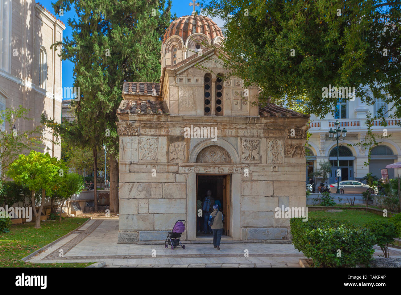 Church of San Eleutherios, Byzantine church located in the square of ...