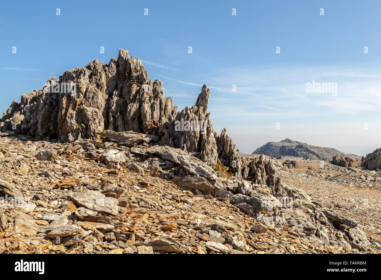 The summit of Glder Fach, viewed from the summit of Glyder fawr ...