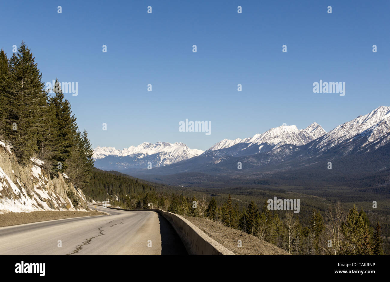 Road Trip in the Rocky Mountains on banff to windermere highway ...