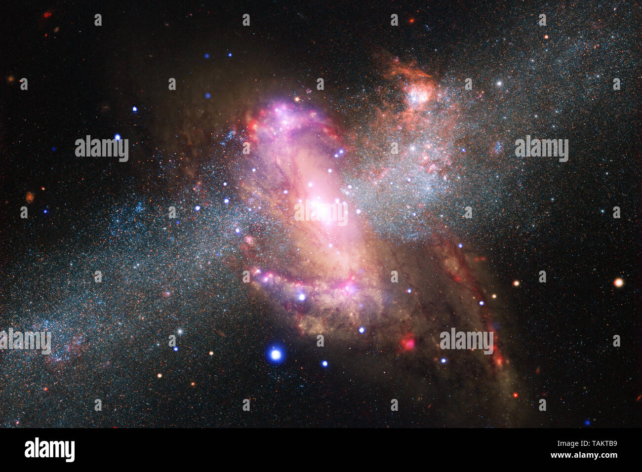 Universe filled stars, nebula and galaxy. Cosmic art, science fiction ...