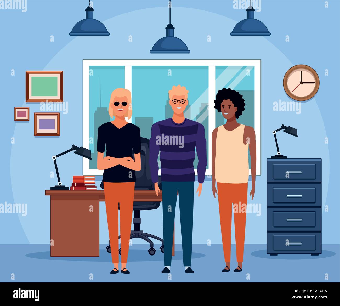 group of people avatar cartoon character Stock Vector Image & Art - Alamy